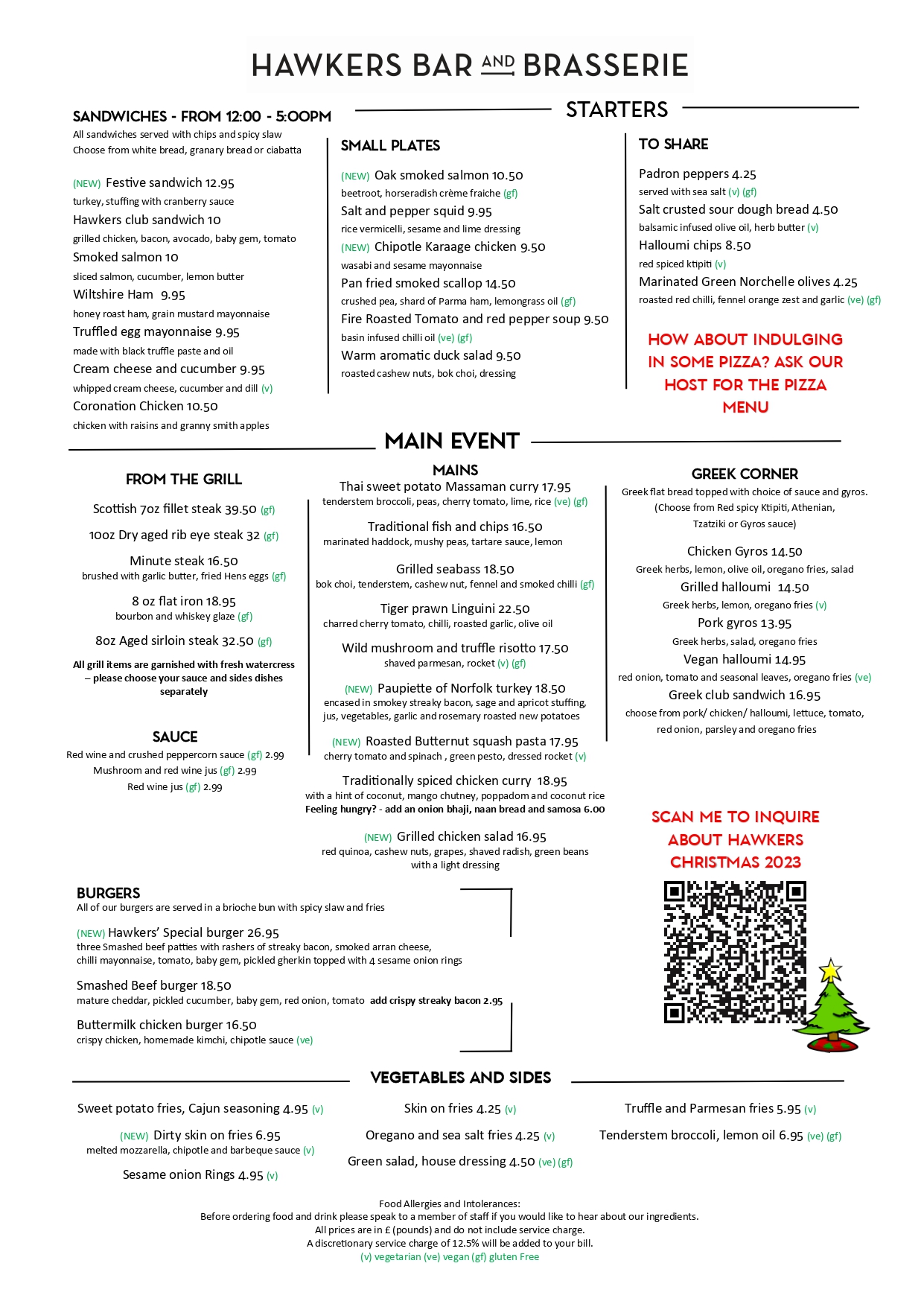 Hilton > Menus > Restaurant Dinner